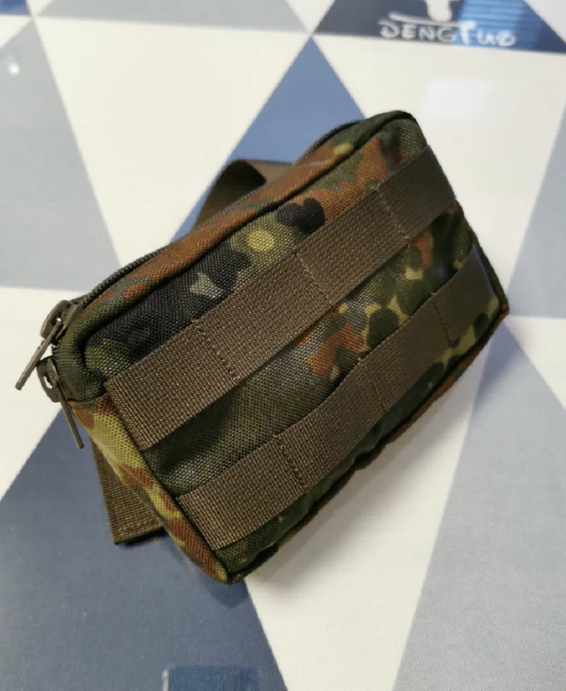 Tactical Sundries Bag German Mottled Camouflage Horizontal Sundries Bag ...