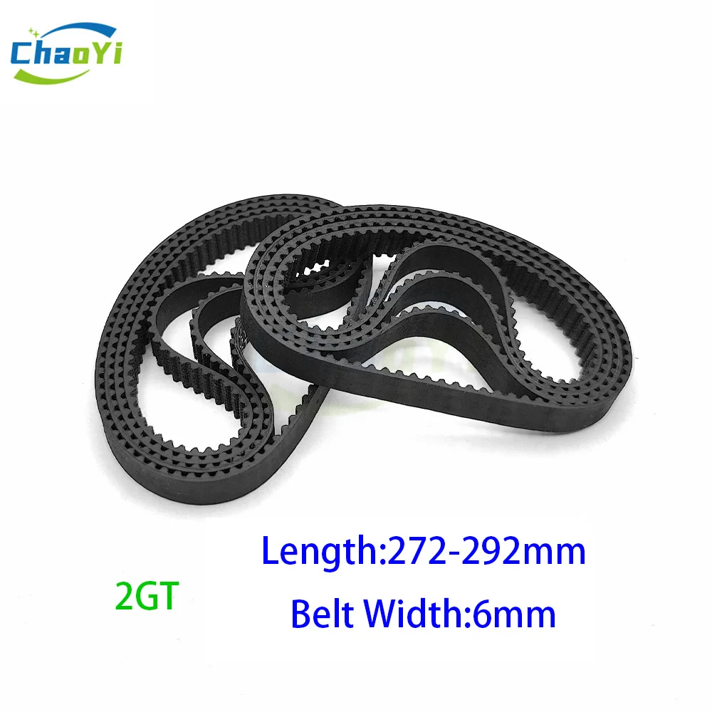 2GT Closed Loop Rubber Timing Belt Length 272 274 276 278 280 282 284 ...