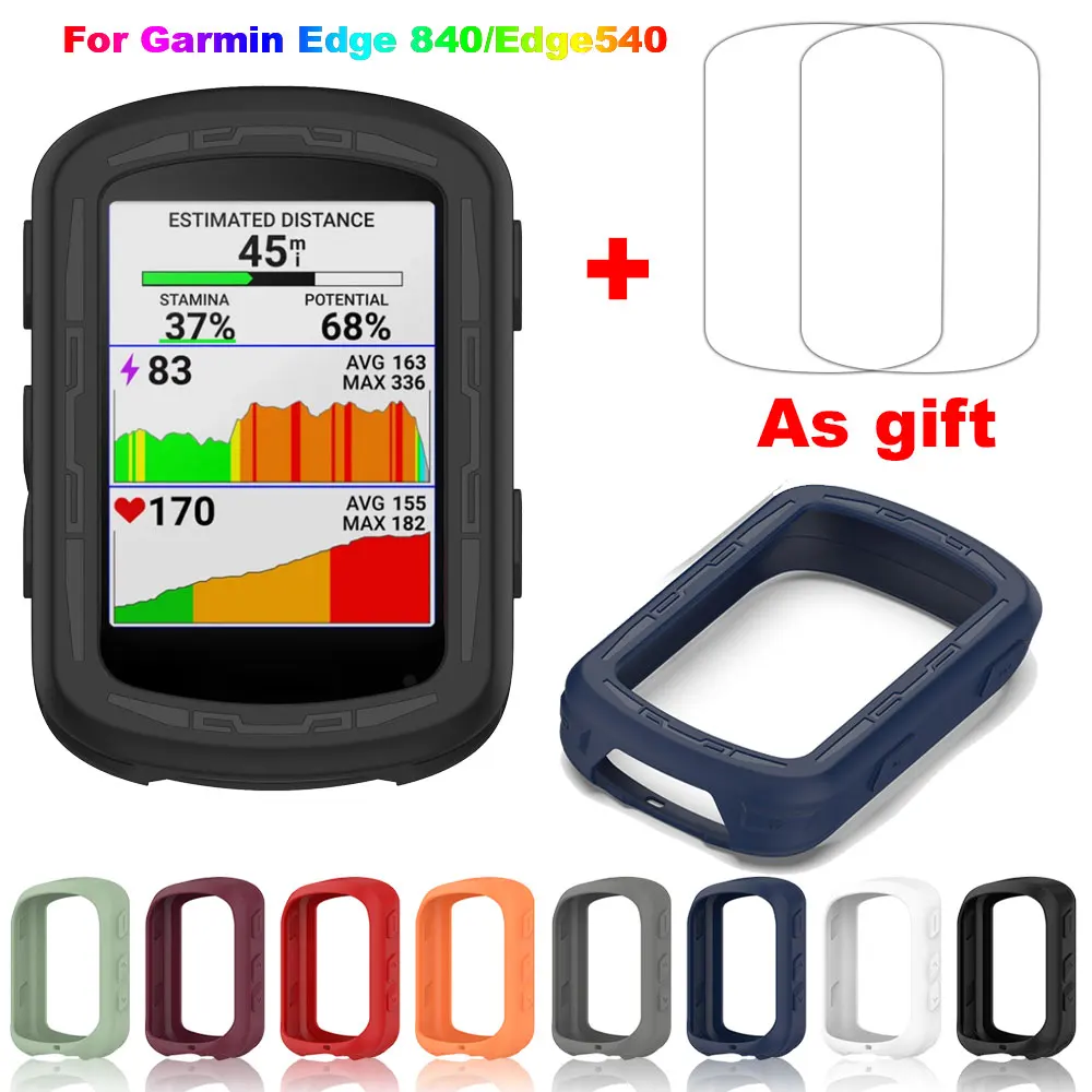 2-in-1-For-Garmin-Garmin-Edge-840-Protector-Cases-Glass-Film-Protective ...