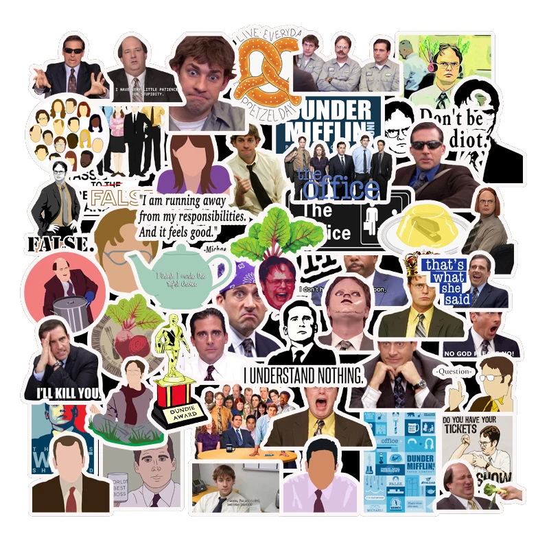 10/30/50pcs/pack Classic TV Show The Office Stickers For Motorcycle ...