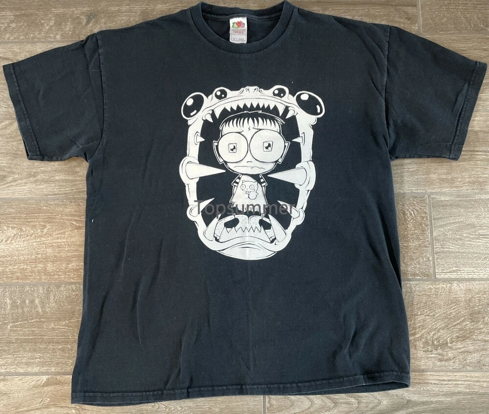Squee Vintage T-Shirt Men Xl Jhonen Vasquez Invader Zim Tshirt Black