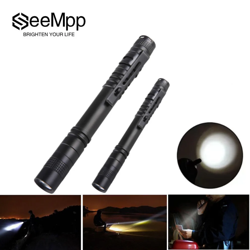 Portatile-Mini-LED-torcia-penna-luce-AAA-tipo-di-batteria-torcia-luce ...