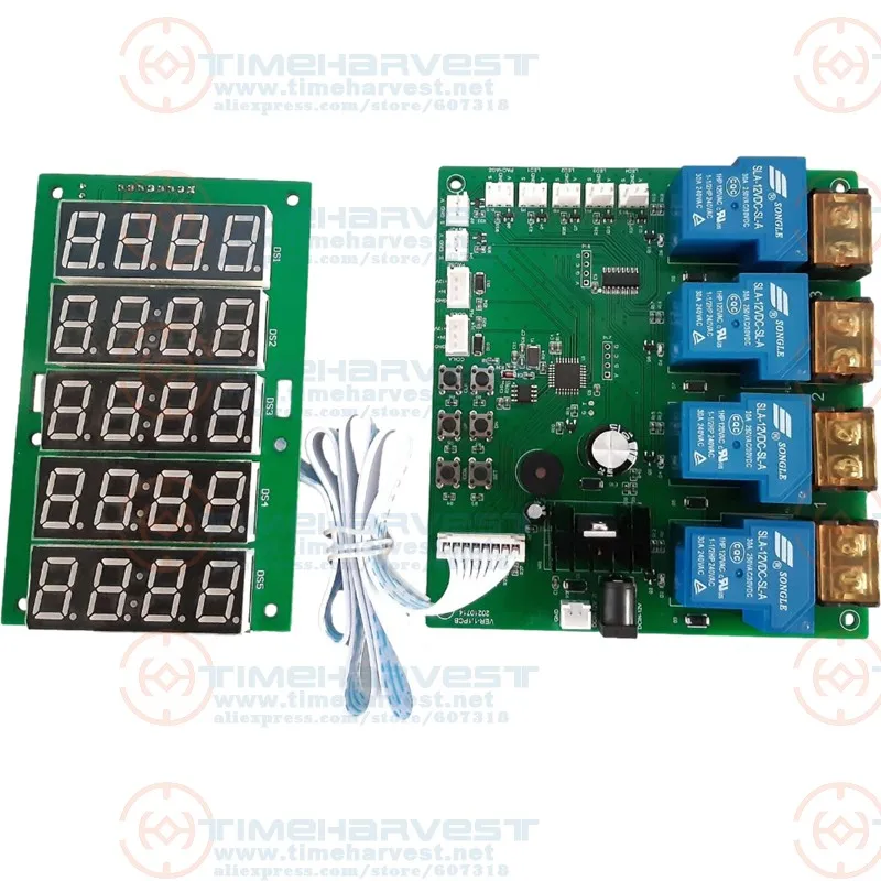 4 digits Coin operated Timer control board 4 devices Power timer ...