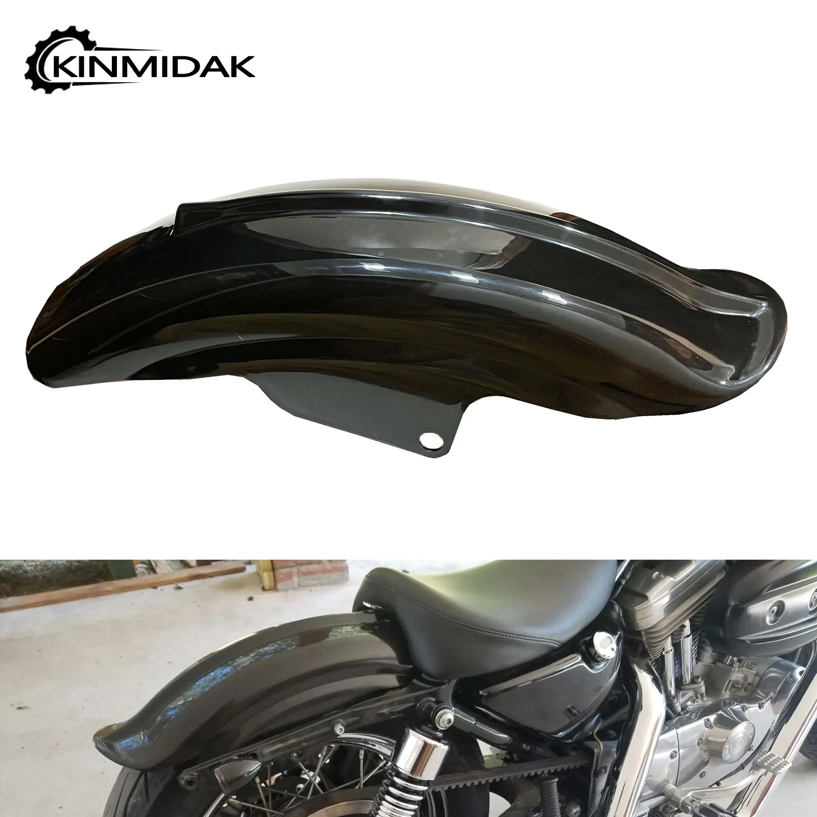 Motorcycle-Rear-Fender-Mudguard-ABS-Black-For-Harley-Sportster-883-XL ...