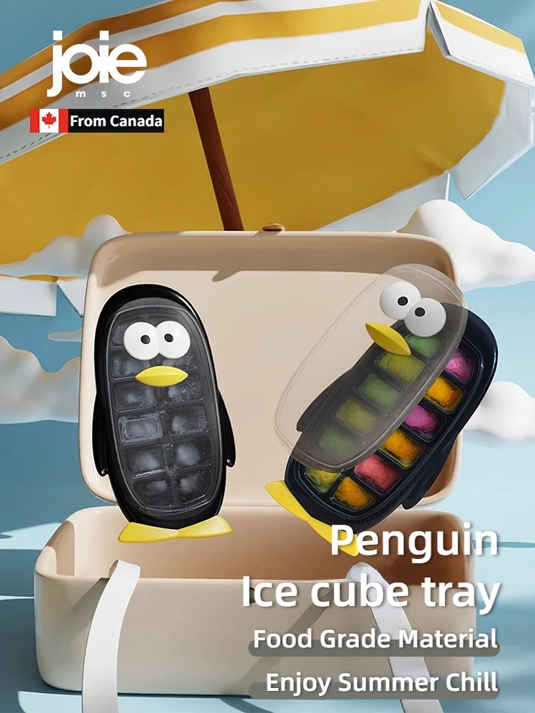joie-Cute-Penguin-Ice-Cube-Tray-Food-Grade-Freezer-Box-for-Ice-Making ...