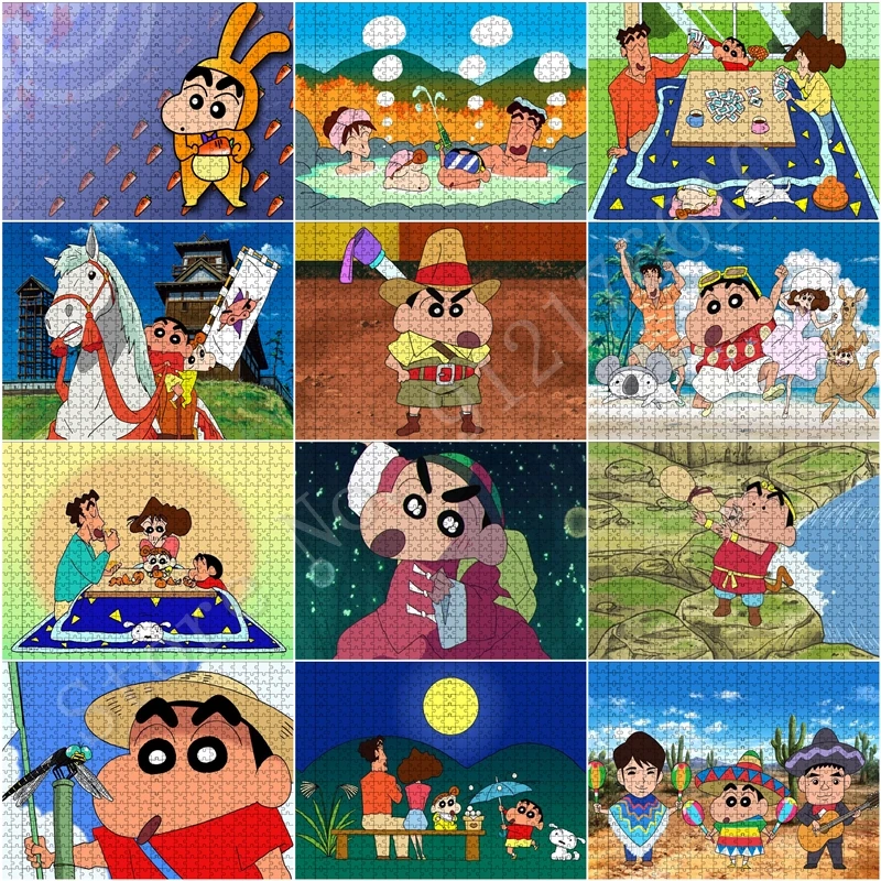 Crayon Shin-chan 500 Pieces Jigsaw Puzzles Cartoon Anime Diy Games ...