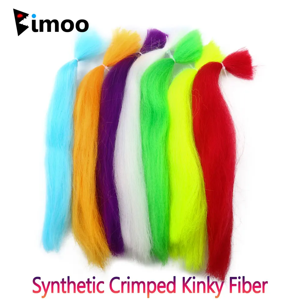 Bimoo-2Packs-Synthetic-Crimped-Kinky-Minnow-Fiber-Streamer-Fiber-Bait ...