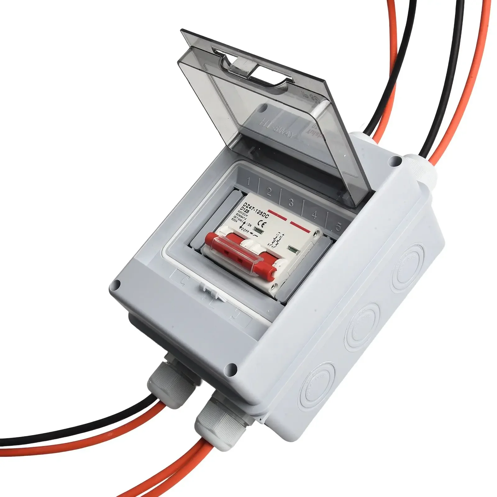 Miniature Circuit Breaker Junction Box DC500V 125A Isolator Switch with ...