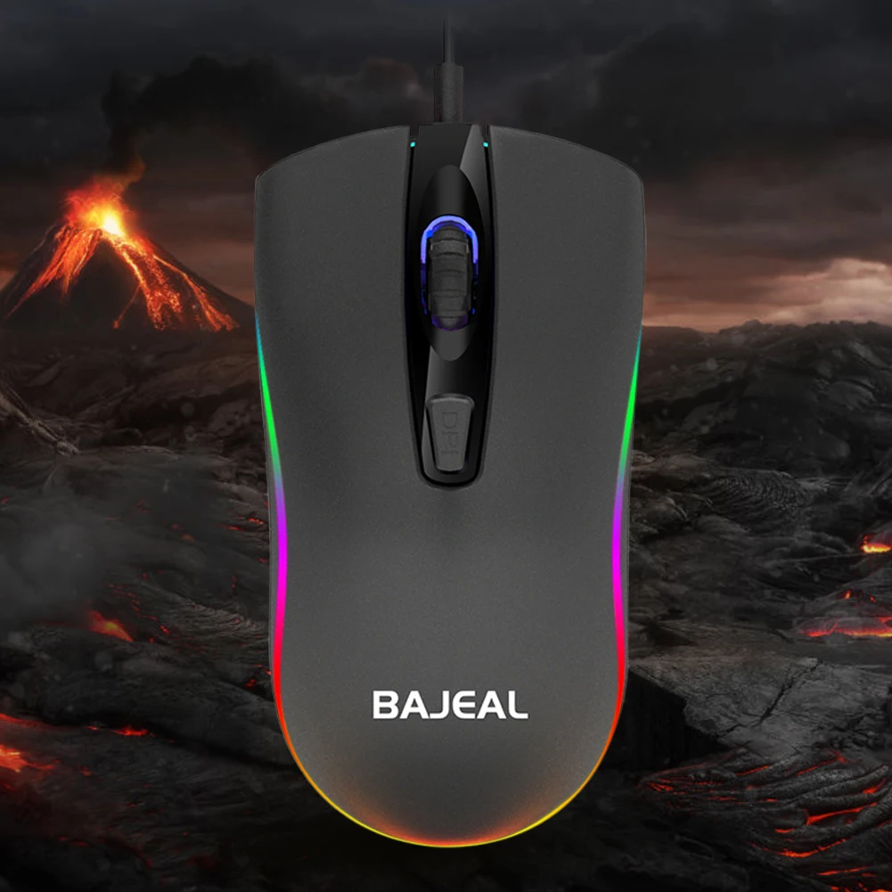 Wired Gaming 4D Mouse 1600DPI 4 Button Photoelectric Ergonomic USB ...