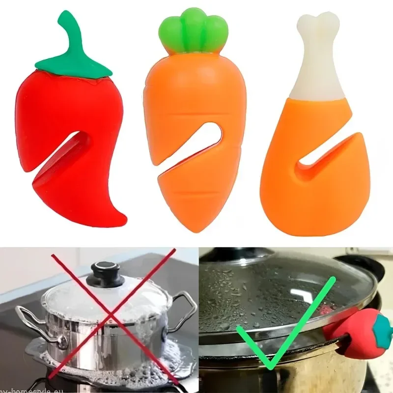 Silicone Lid Spill Stopper Cover for Pot Pan Cooking Tool Spill ...
