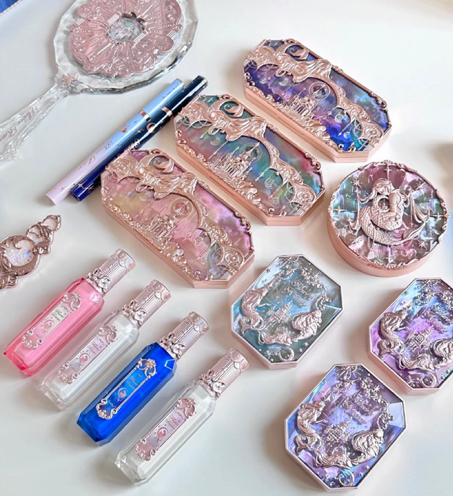 Flower-Knows-Moonlight-Mermaid-Cosm-ticos-Sombra-Blush-Lip-Gloss-e ...