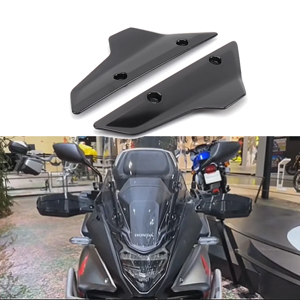 New Motorcycle Windshield Wind Side Deflector Handshield Front Wind ...