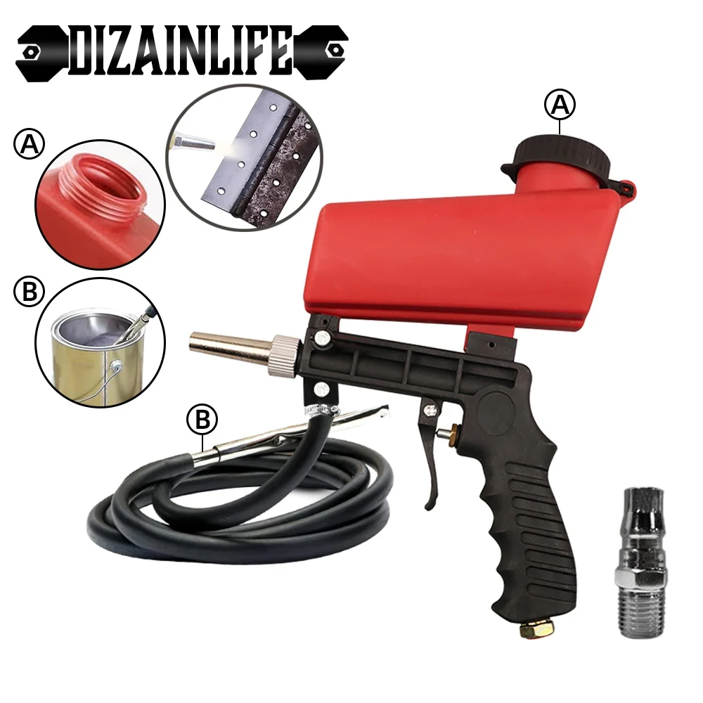 Pneumatic-Sandblasting-Gun-90psi-Sand-Blaster-Paint-Spray-Machine ...