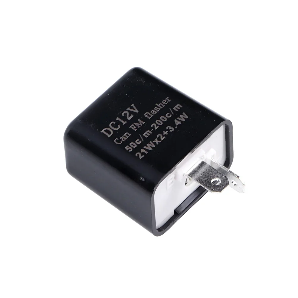 12V Speed Adjustable 2 Pin LED Electronic Flasher Relay for Motorcycle ...
