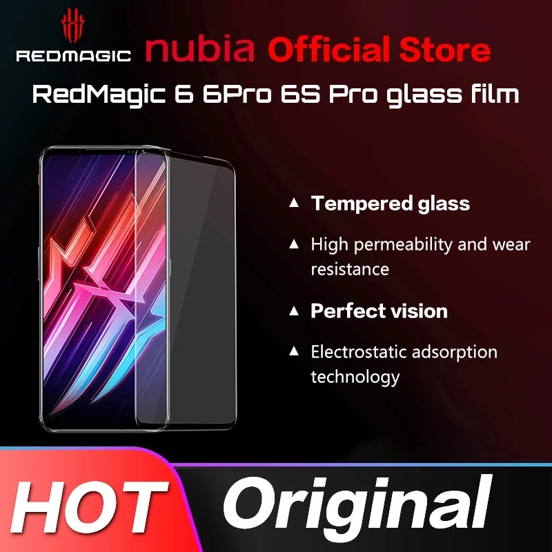 Original Nubia RedMagic 6S Pro 7S Pro Glass Film Tempered glass Screen Protector for Red Magic 7 ...