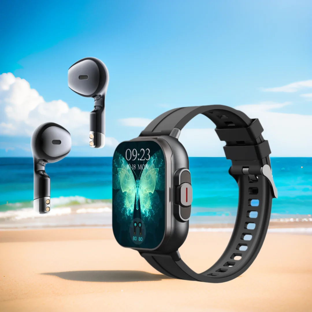 TWS-Smartwatch-com-Fones-de-Ouvido-2-em-1-Bluetooth-Chamada-M-sica ...