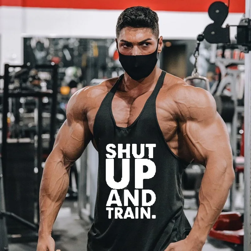 Brand Fitness Clothing Bodybuilding Singlets Tank Top Men Muscle Shirt ...