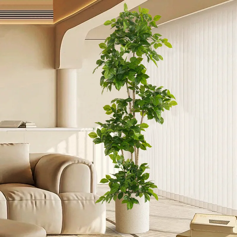 78in-Large-Fake-Plants-Artificial-Happy-tree-Plastic-Radermachera ...