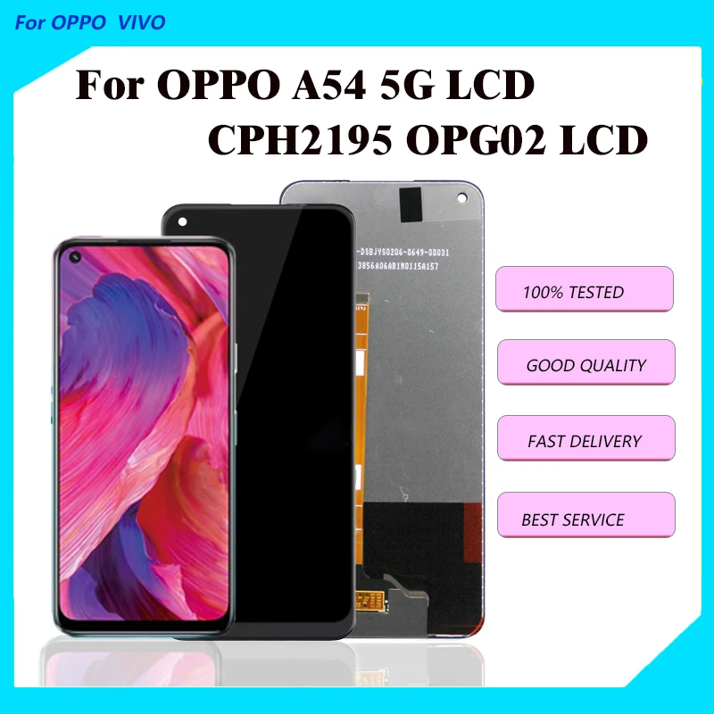 6.5" Original For OPPO A54 5G LCD Display Touch Panel Digitizer Assembly For OPPO A54 5G CPH2195 ...