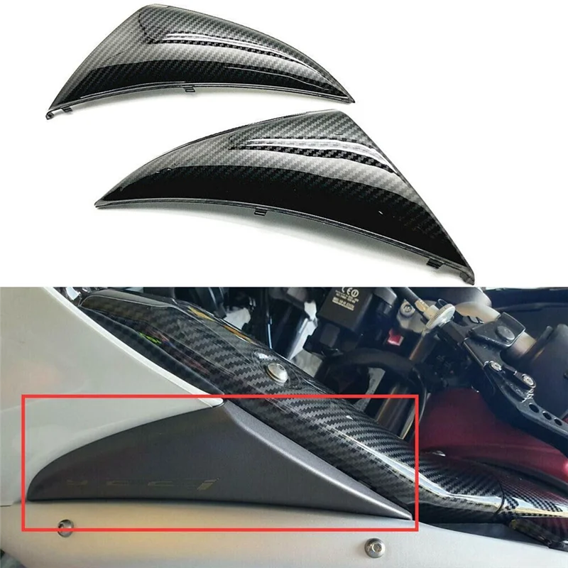 Motorcycle Air Dash Intake Cover Fairing Panel Carbon Fiber For Yamaha ...