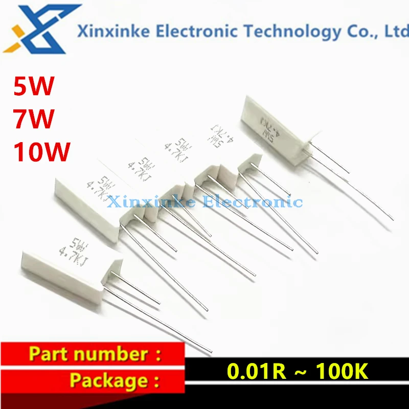 5PCS-RX27-5W-7W-10W-Ceramic-Resistance-Vertical-Cement-Resistor-0-01R ...
