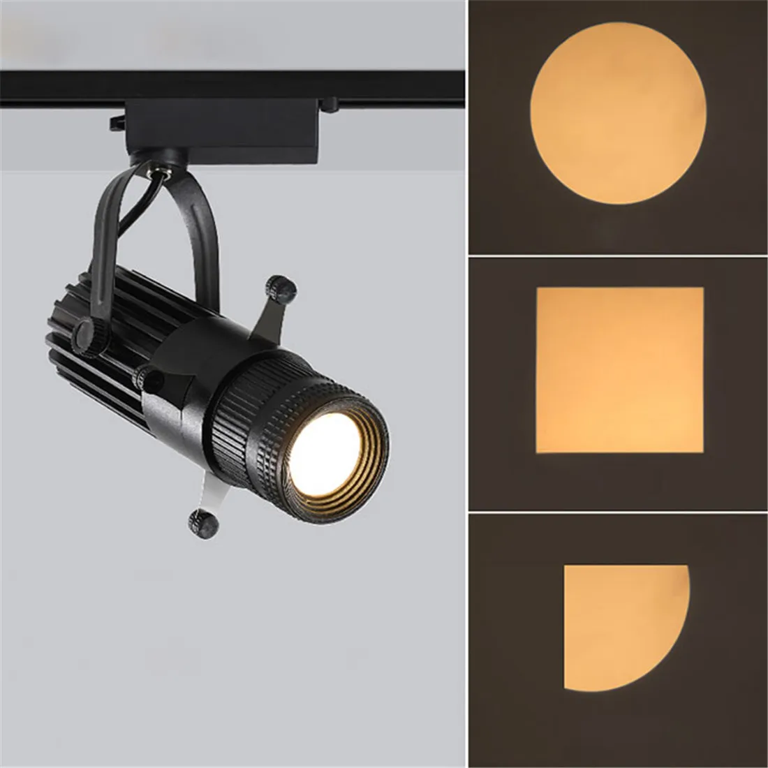 Adjustable aperture led ceiling spotlight variable pattern 5/7/10/15W ...