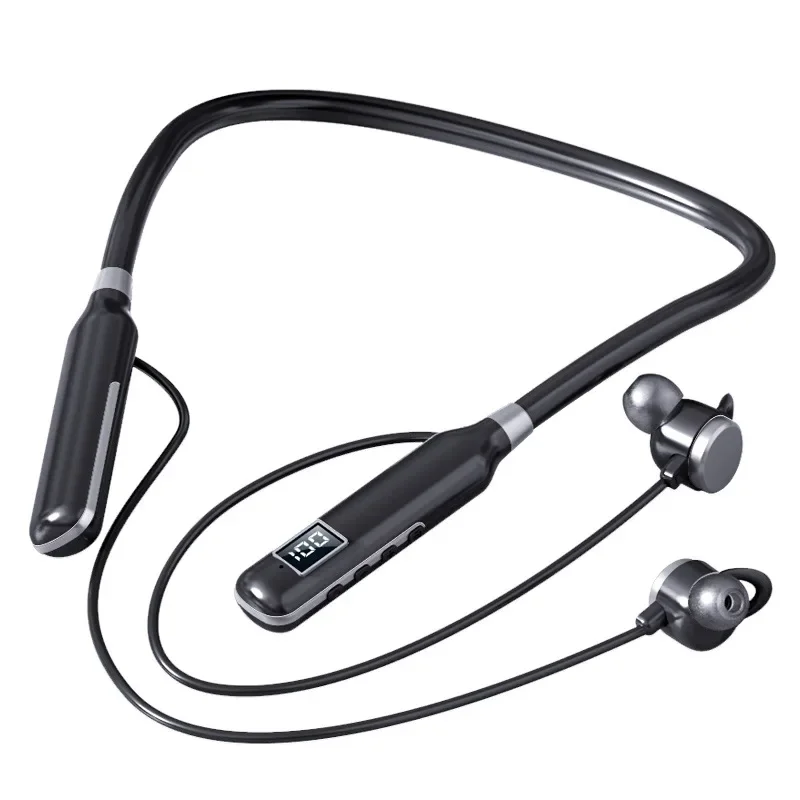 BT7 Wireless Headphones Bluetooth 5.3 Neckband Earphones Magnetic ...