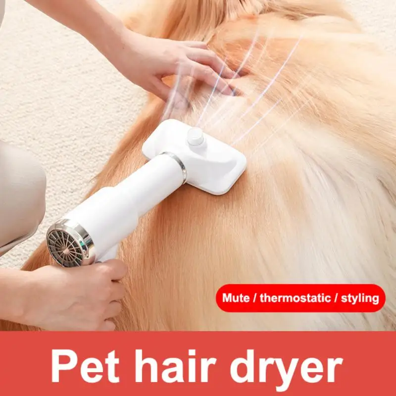 Pet Brush Blowing Comb 2 In1 Portable Brush Fur Blower Pet Hair Dryers ...