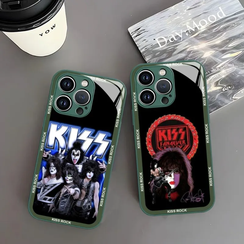 Kiss-Rock-Band-Phone-Case-Tempered-Glass-For-Iphone-14-Pro-Max-13-11-12 ...
