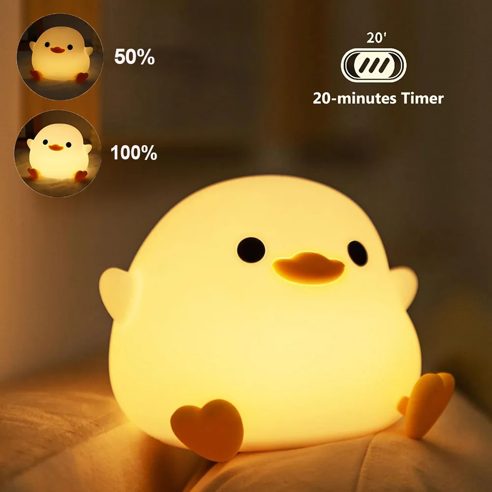 DoDo-Duck-Night-Light-Silicone-Dimmable-USB-Rechargeable-LED-Bedside ...