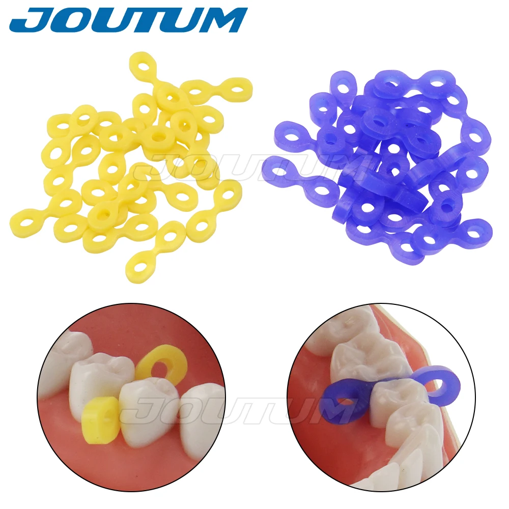 40Pcs Dental Elastic Rubber Tooth Seperator Elastic Fixing Wedges 2.0/2 ...
