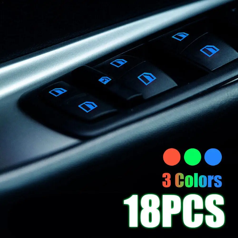 18-Pcs-set-Luminous-Automobile-Interior-Stickers-Universal-Car-Windows ...