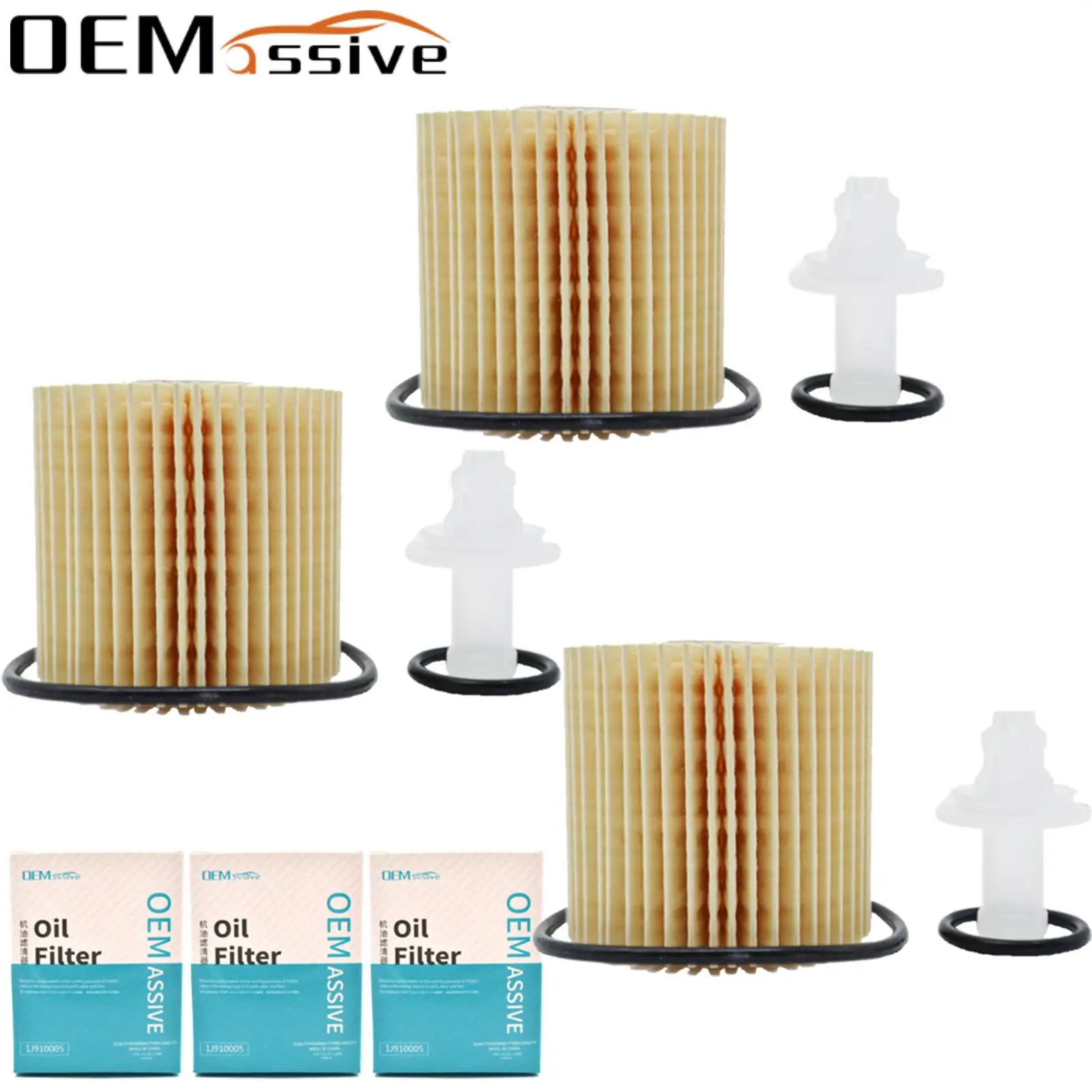 3X Oil Filter For Lexus RX200t RX350 RX450h 2GR-FE 2GR-FXE 2GR-FXS ...