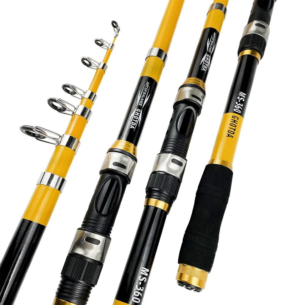 Telescopic-Fishing-Rod-1-8m-3-6m-Carbon-Fiber-EVA-Handle-Carp-Spinning ...
