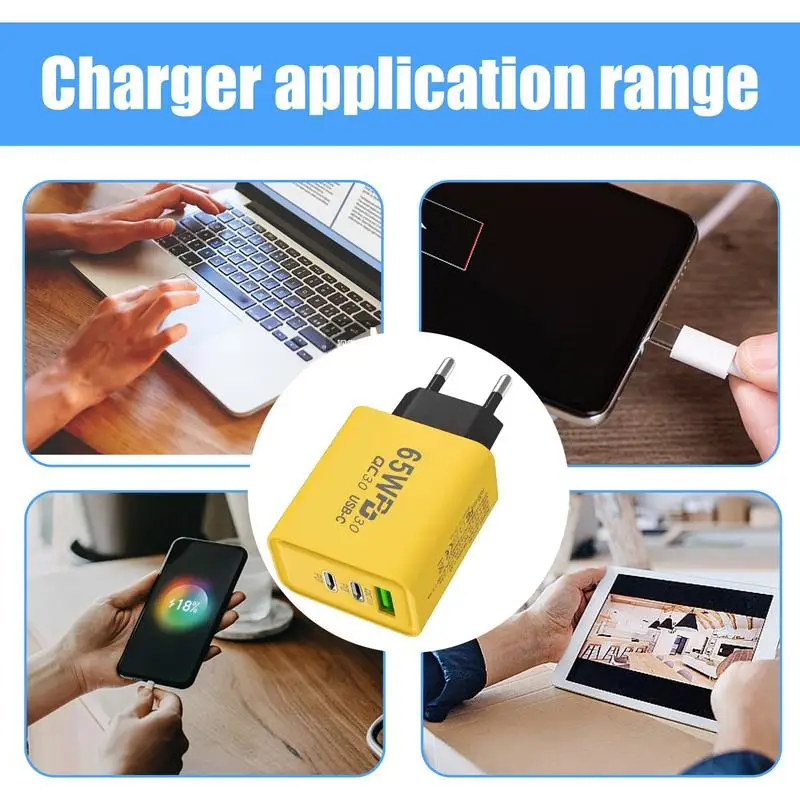 65W-USB-Power-Adapter-Multi-Port-PD-Charging-Adapter-USB-Type-C-Charger ...