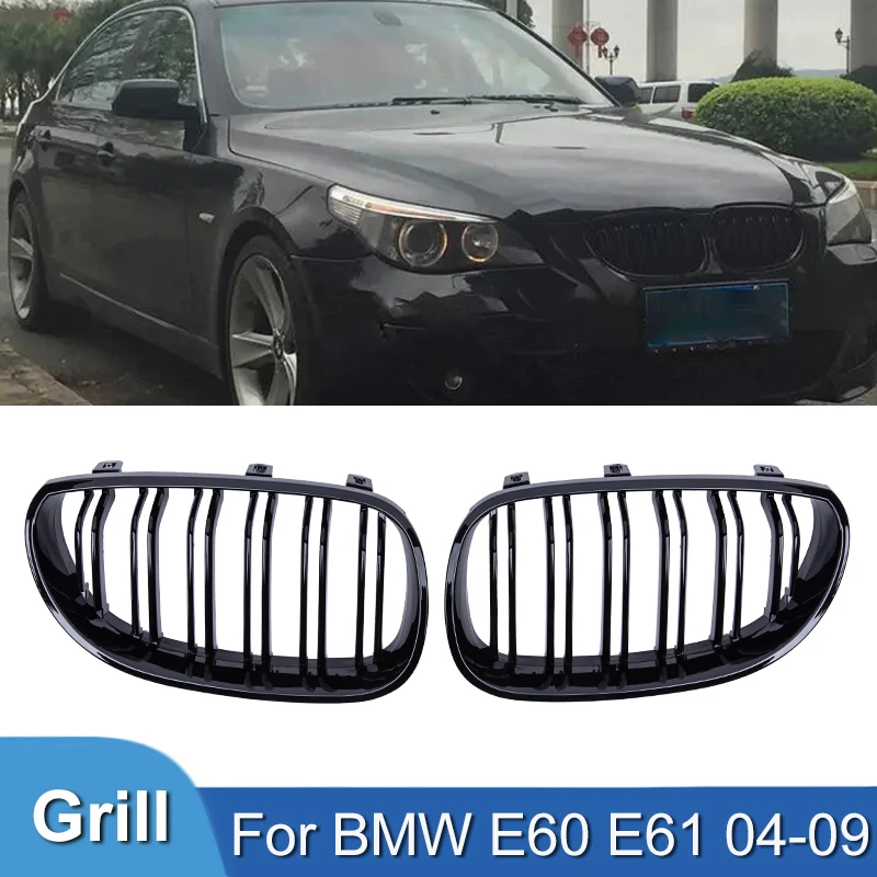 Pulleco Gloss Black Auto New Car Front Bumper Grilles Kidney Racing ...