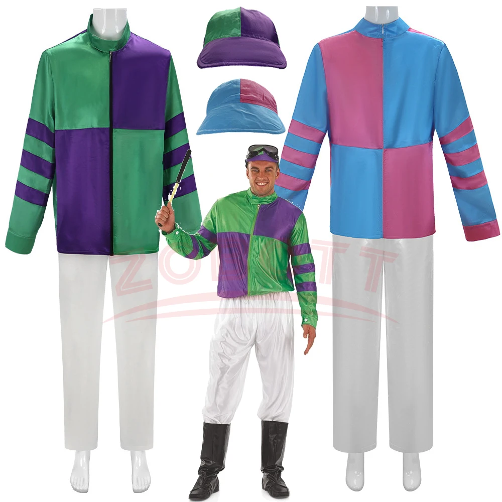 Womens Mens Horse Jockey Cosplay Costume Coat Equestrian Event ...