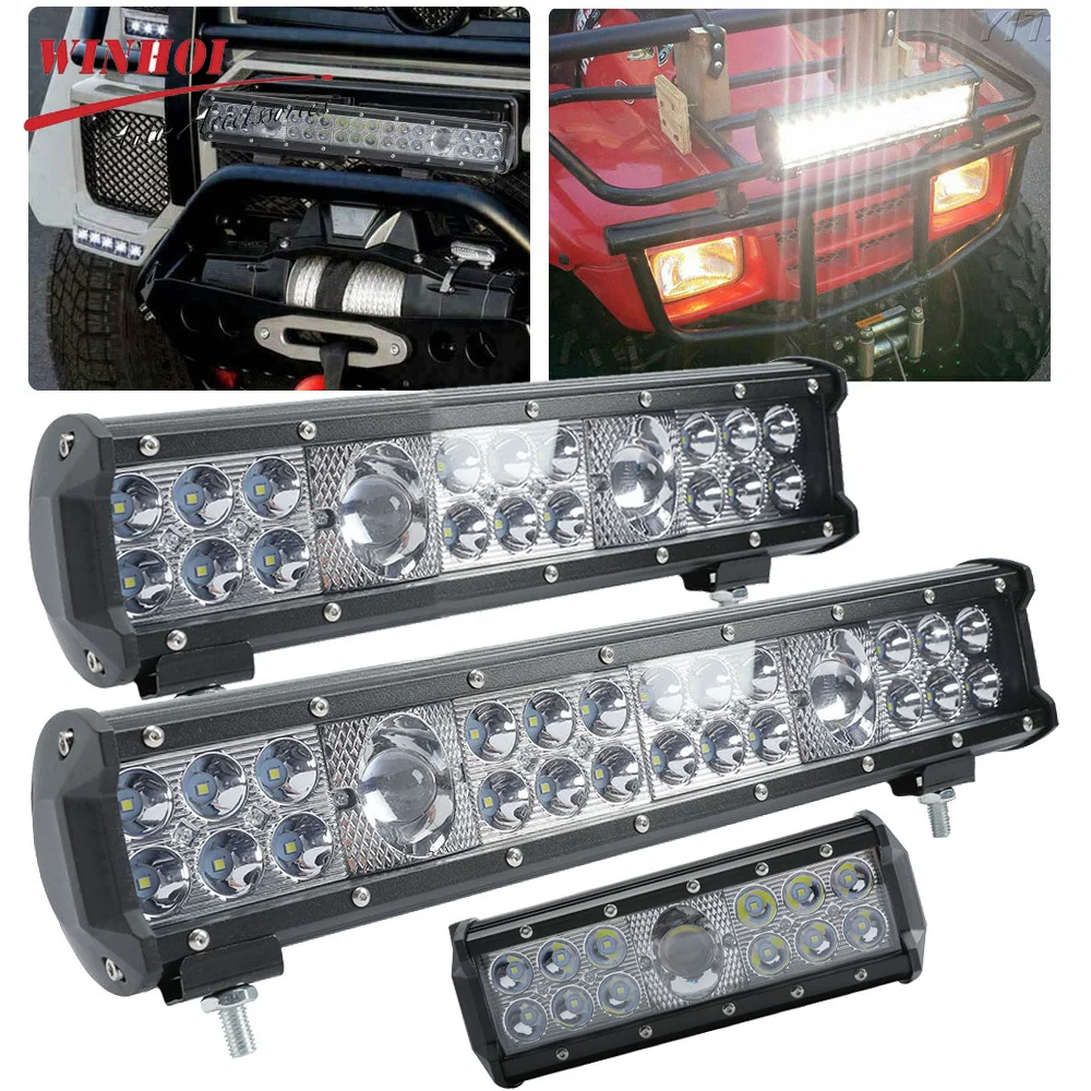 18" 15" 8" Car Led Light Bar for offroad 4x4 12-24V LED Headlights ...