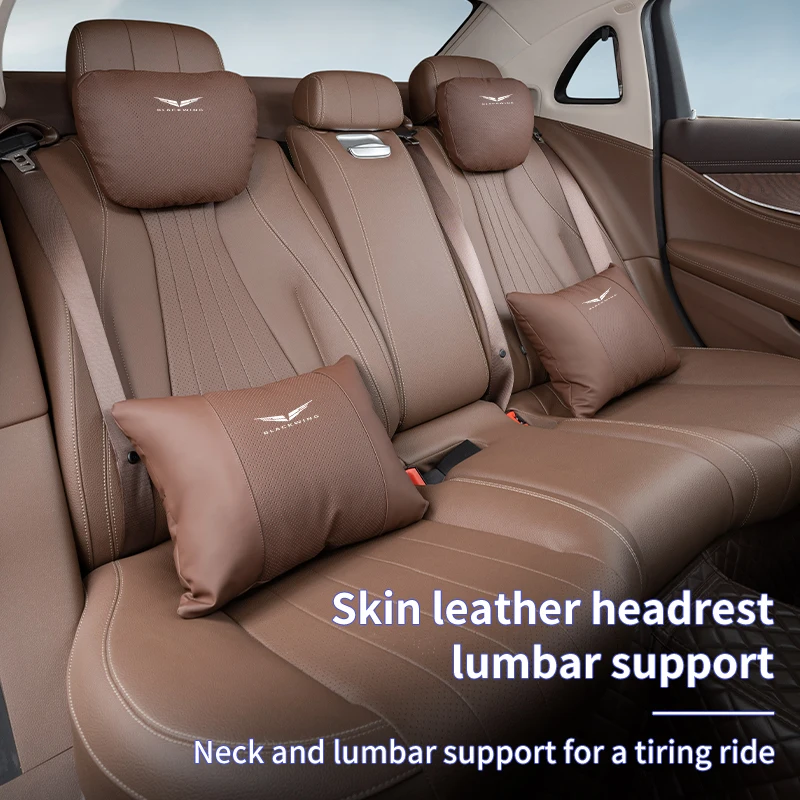 Car-Headrest-Waist-Pillow-Neck-Cushion-Seat-Headrest-Lumbar-Support ...
