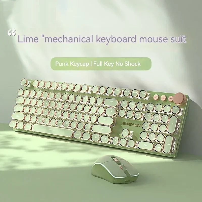 EWEADN-V20-Frontrunner-wireless-Mechanical-Keyboard-and-Mouse-Set-Punk ...