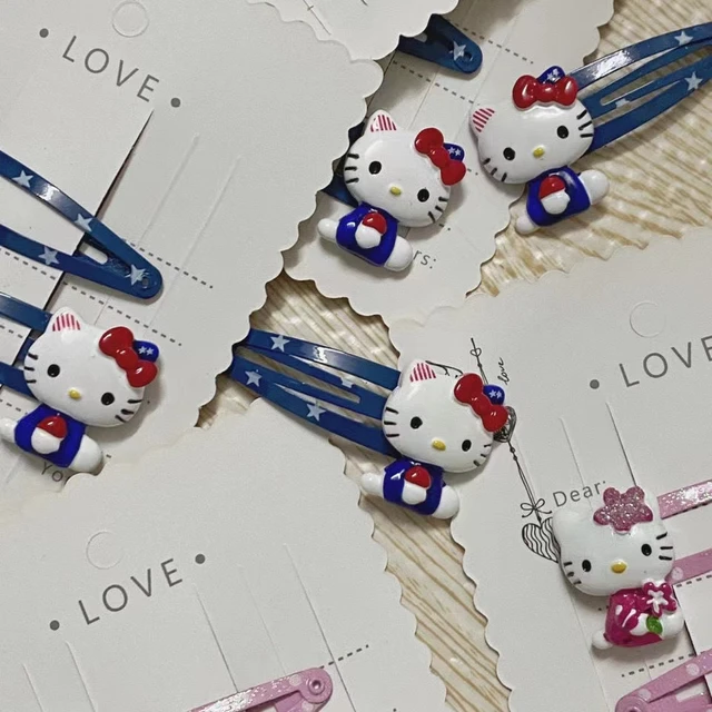 Blue Hello Kitty Bow