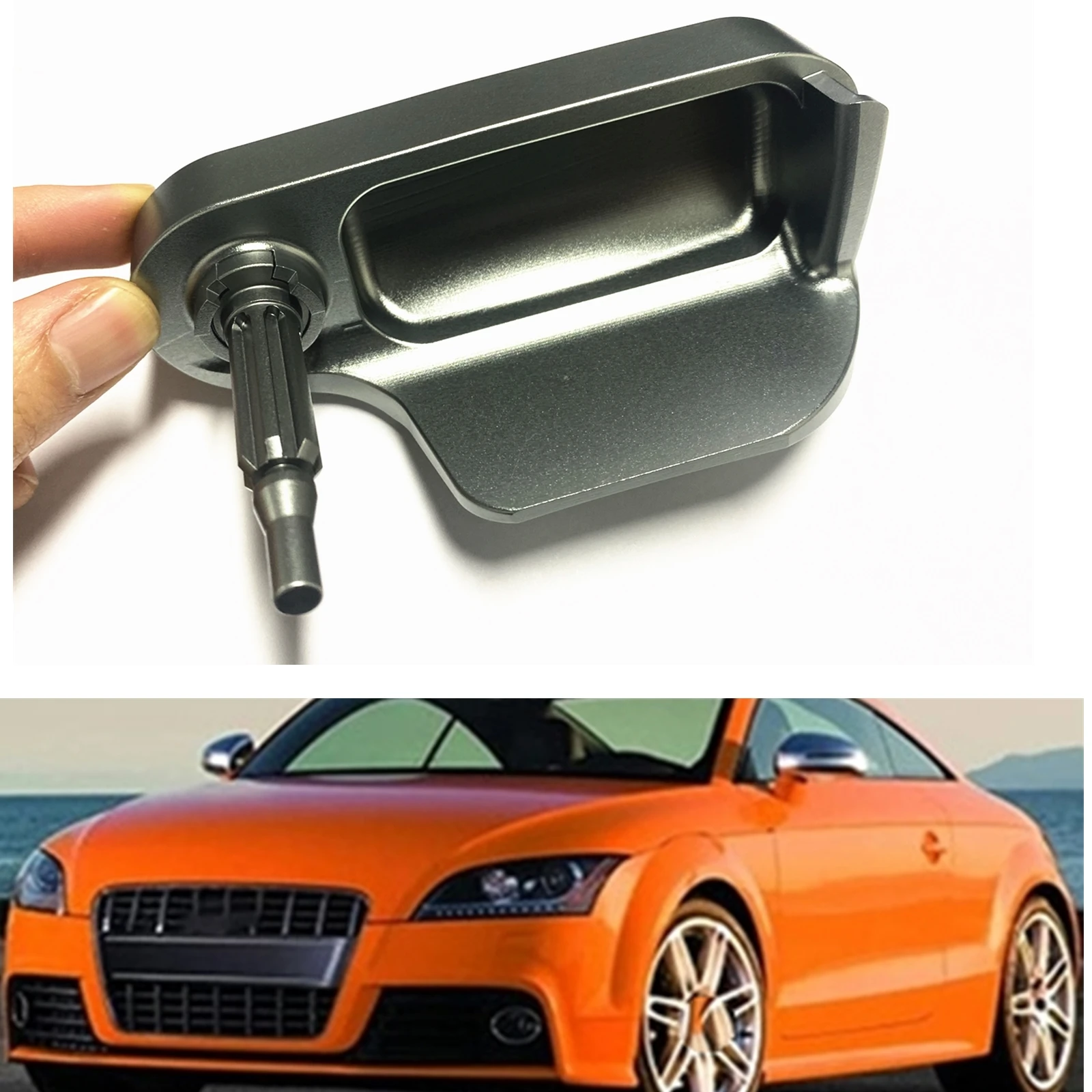 Aluminium-Alloy-Car-Engine-Hood-Bonnet-Release-Handle-Cover-Kit-For ...