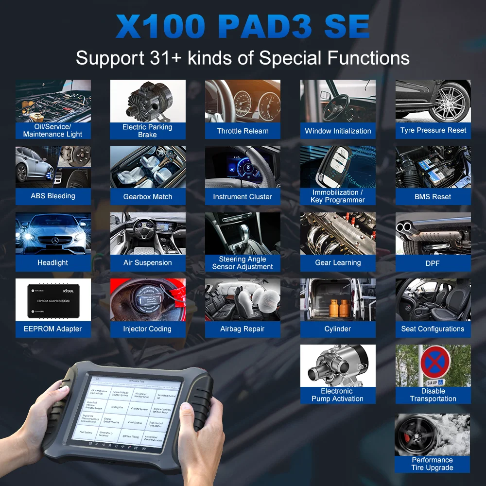 2023 XTOOL X100PAD3 Pro Key FOB Programming Tool with KC501 All Systems ...