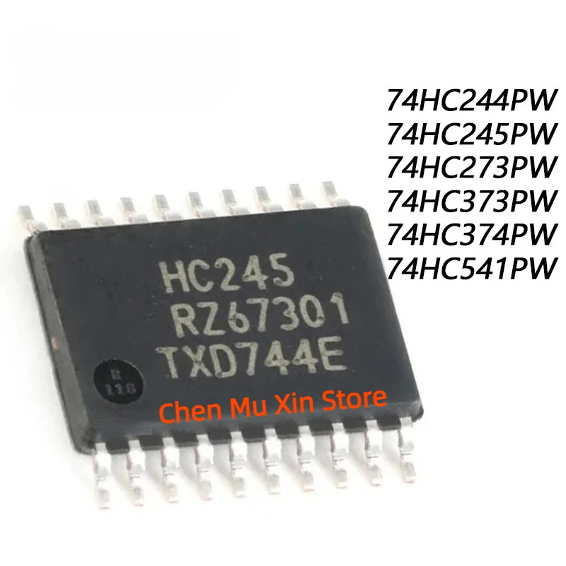 10Pcs-Lot-74HC244PW-TSSOP-20-74HC244-SOP-SN74HC244PWR-74HC245PW-74HC273PW-74HC373PW-74HC374PW ...
