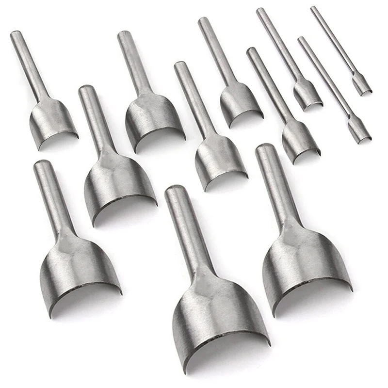 KRABALL 3-50mm Leather Cutter Half Round Punch DIY Leather Cowhide ...