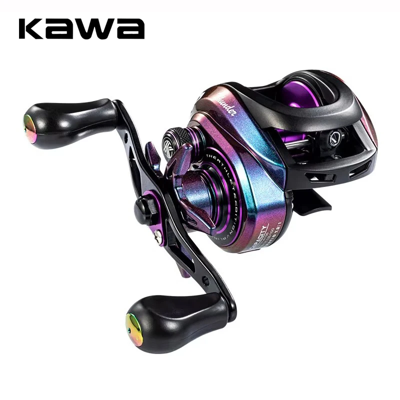 Kawa 1pc Fishing Baitcast Reel Aluminum Two Spools Wheel Max Drag 8kg 7 ...