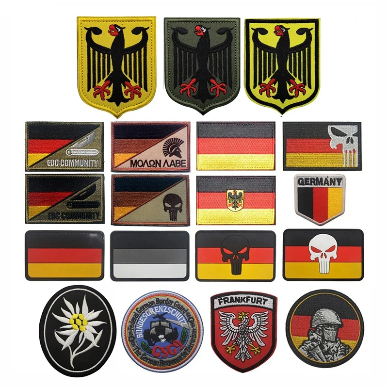 German-Coat-of-Arms-Germany-Soldier-Hook-Loop-Fastener-Applique-Emblem ...