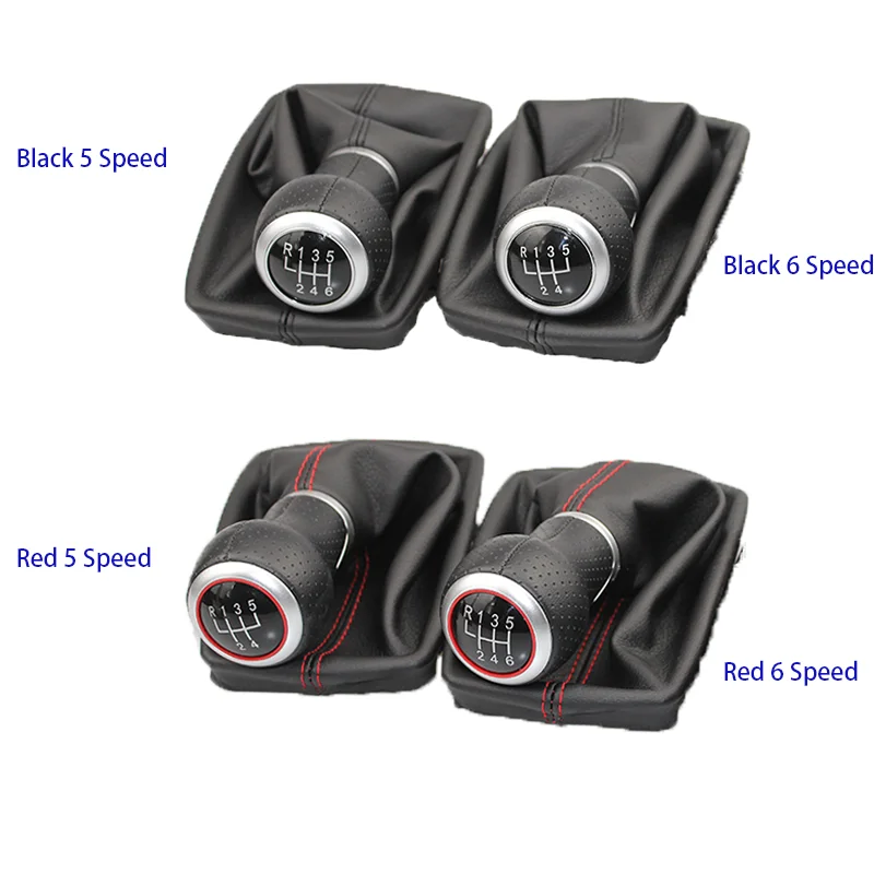 5-6-Speed-Pu-Leather-Gear-Shift-Knob-Gear-Knob-Shifter-Shift-Lever ...