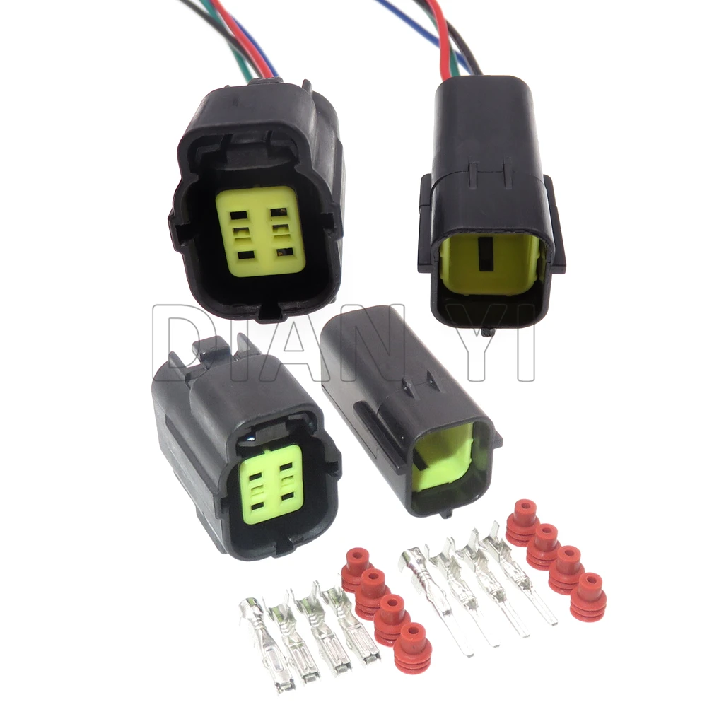 1-Set-4-Way-Starter-174259-2-Automobile-Oxygen-Sensor-Connector-With ...