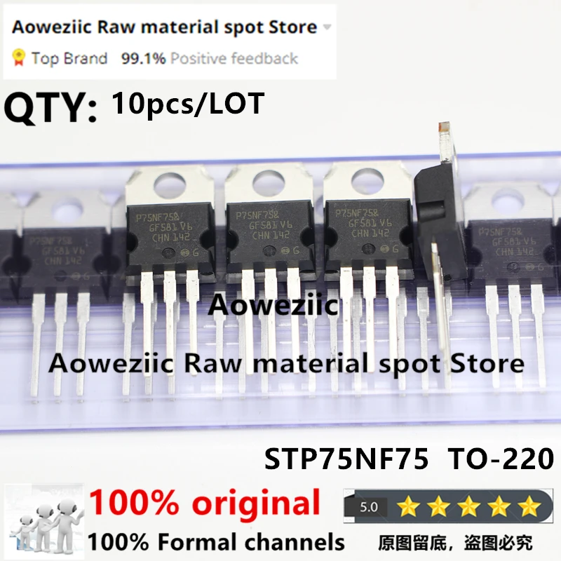 Aoweziic 2019+ 100% New Imported Original P75nf75 Stp75nf75 75n75 To ...